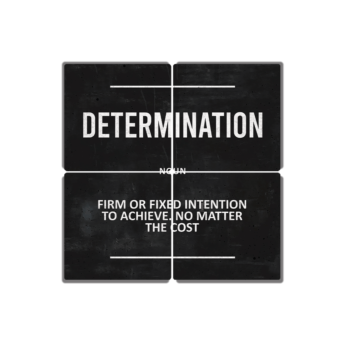 Slidetiles Metal Prints | The Definition of Determination Wall Art