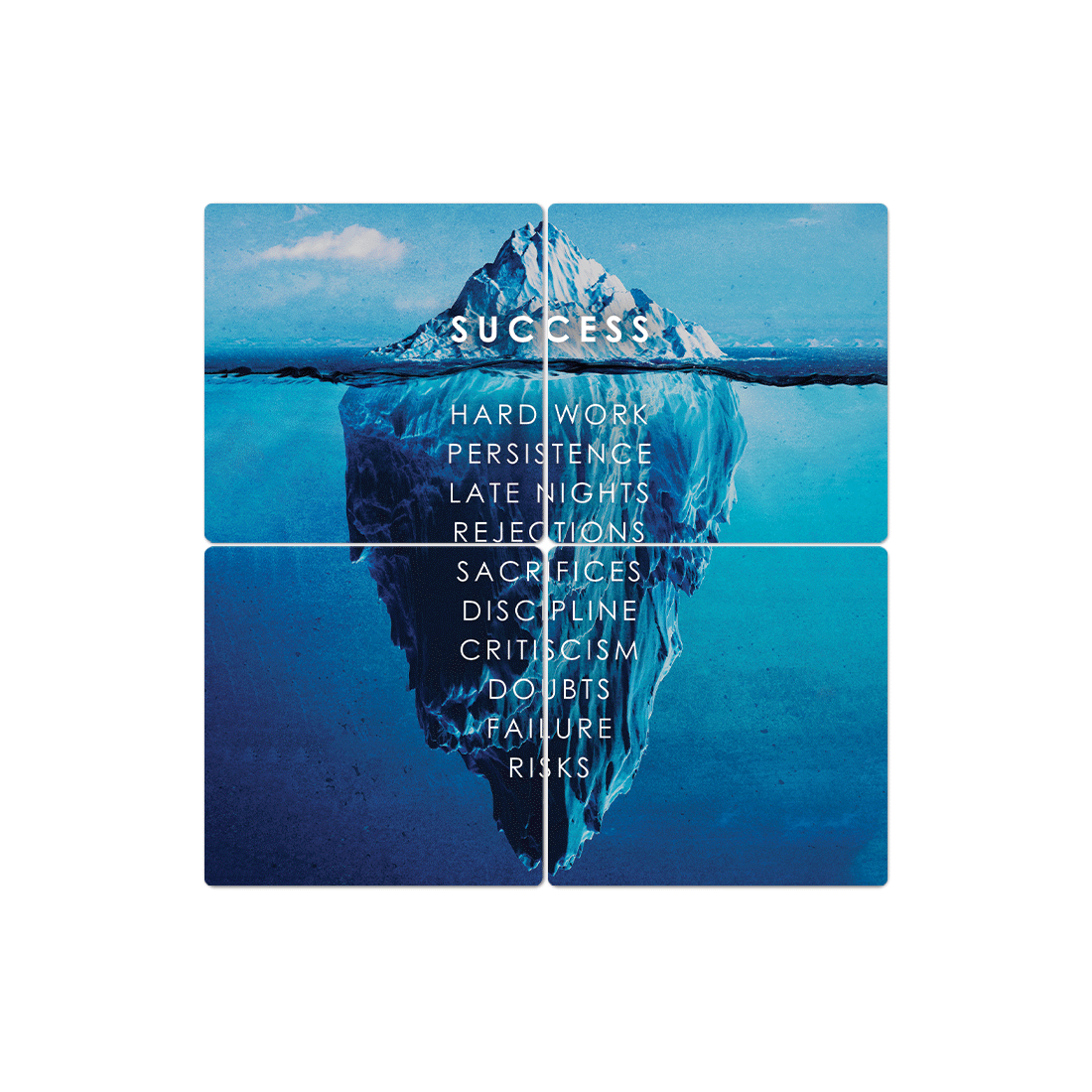 Iceberg Motivational Quotes 1pc Inspirational Success Canvas Wall Art