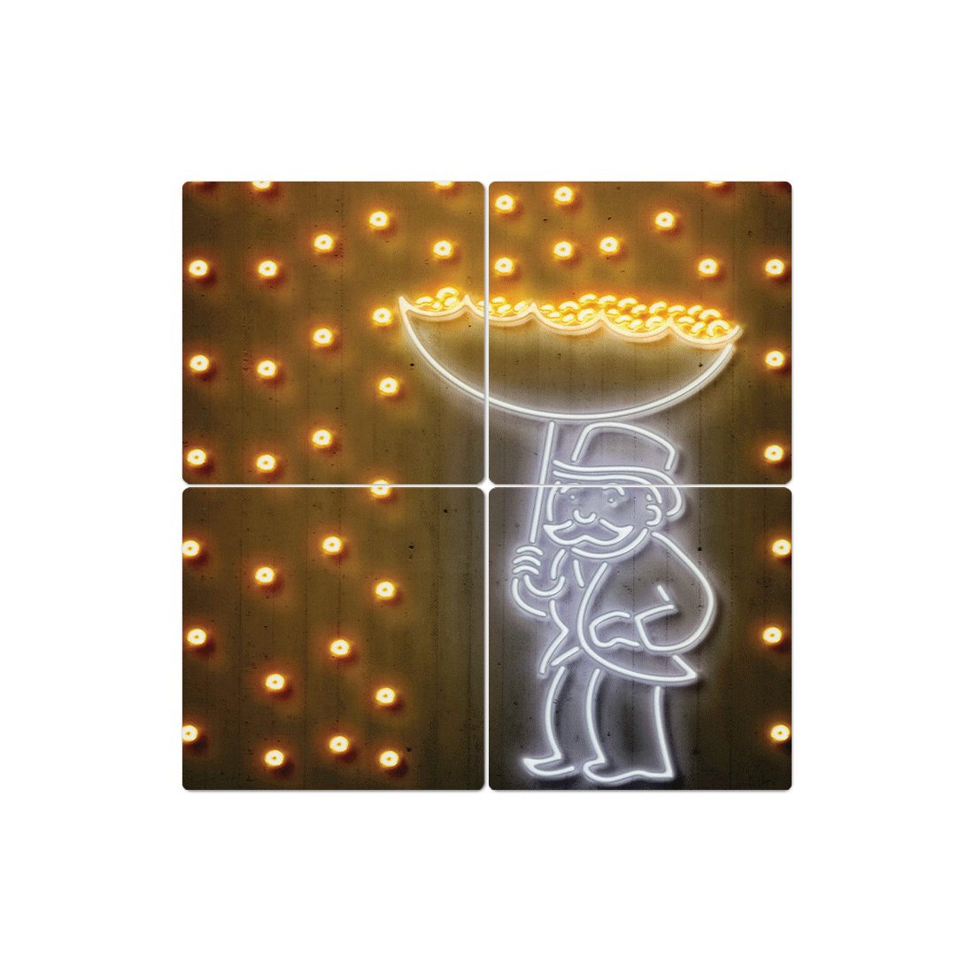 Slidetiles Metal Prints | Raining Money Wall Art