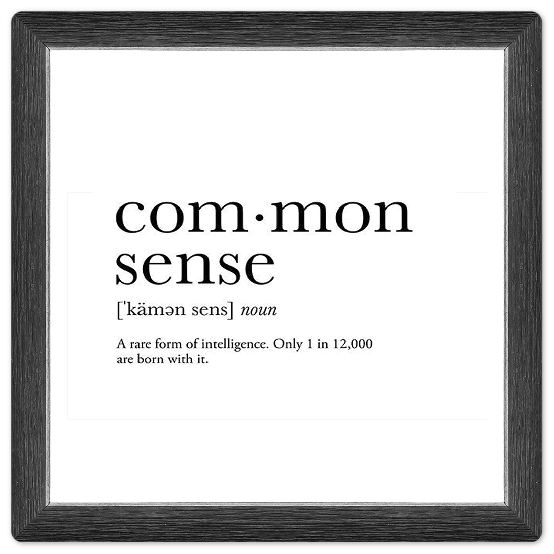 Slidetiles Metal Prints | Definition of Common Sense Wall Art