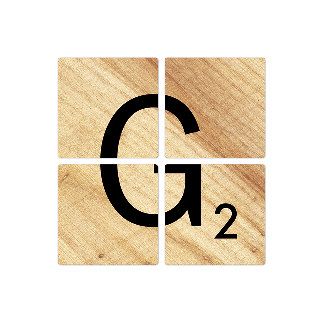 Slidetiles Metal Prints | Scrabble Wood Letter G Wall Art