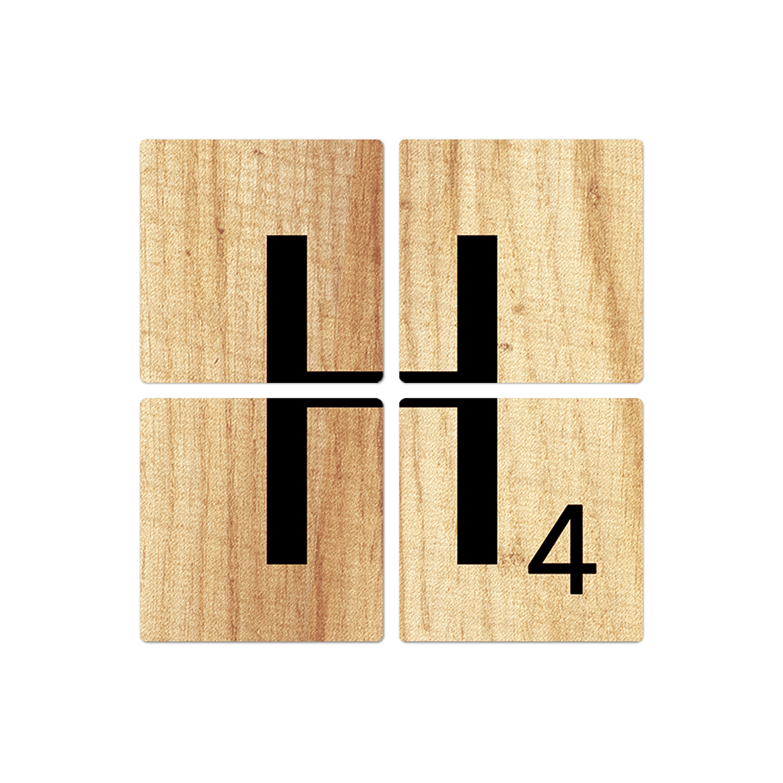 Slidetiles Metal Prints | Scrabble Wood Letter H Wall Art