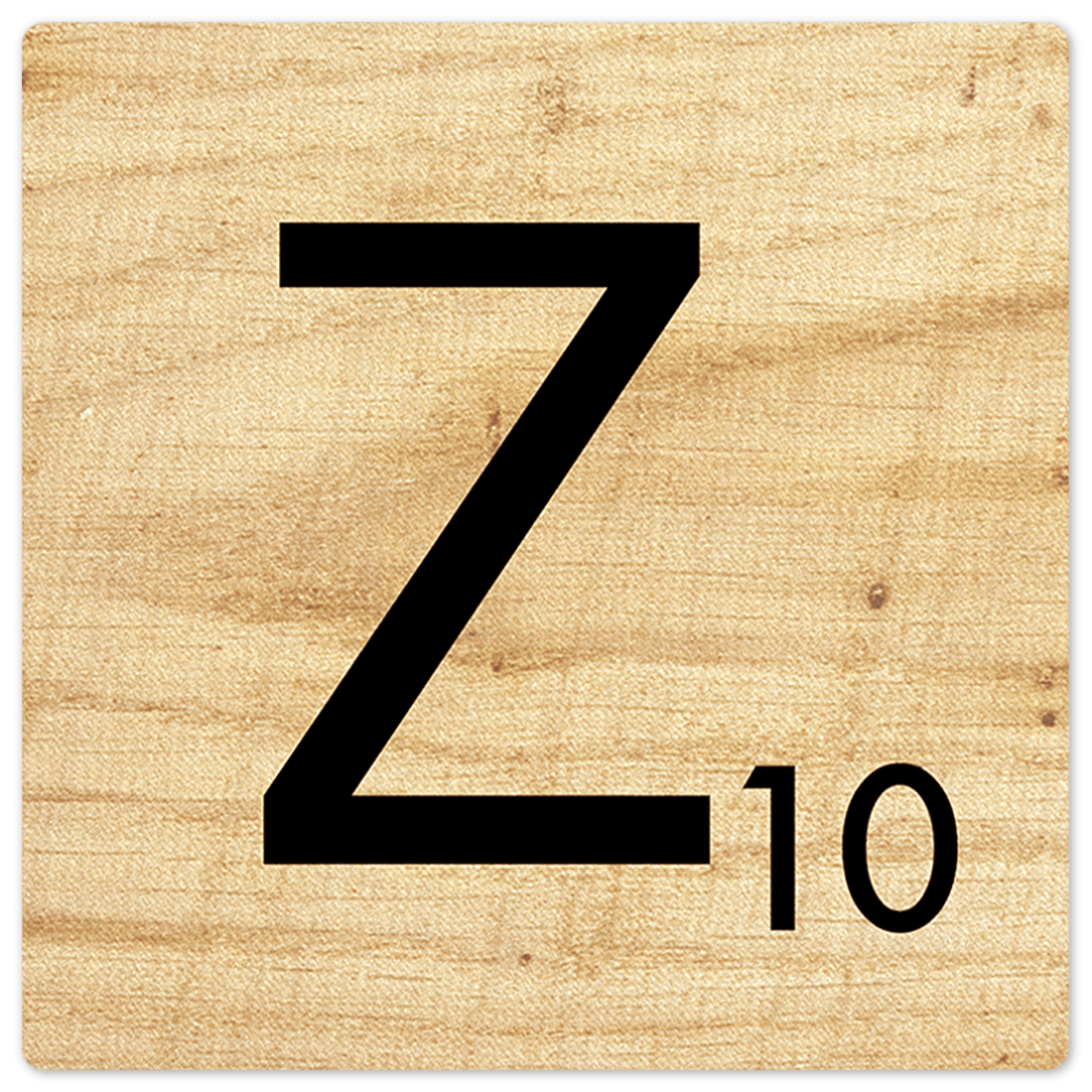 Slidetiles Metal Prints | Scrabble Wood Letter Z Wall Art